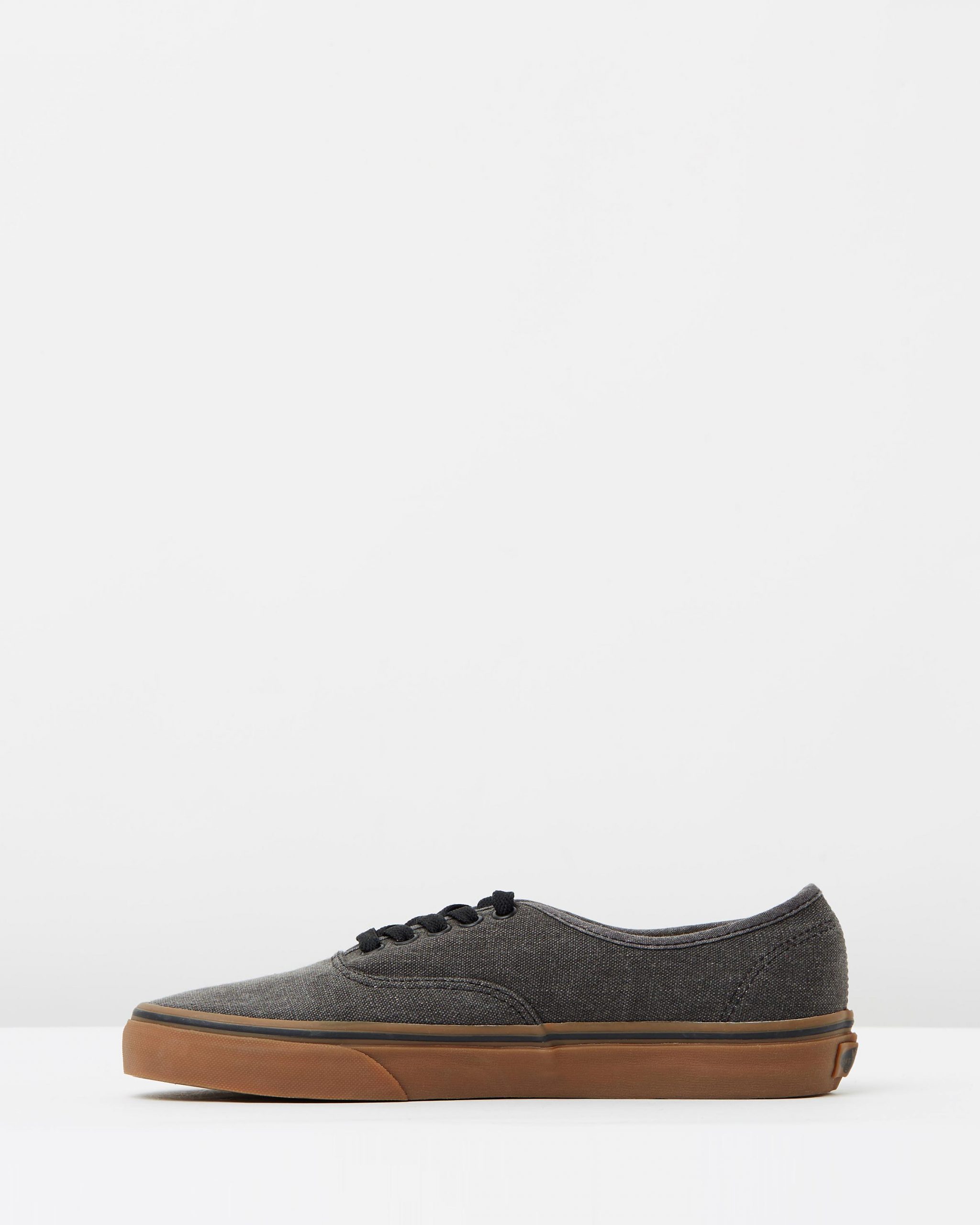 Vans Authentic Washed Canvas & Black Gum Men's Trainers - 95Gallery.com